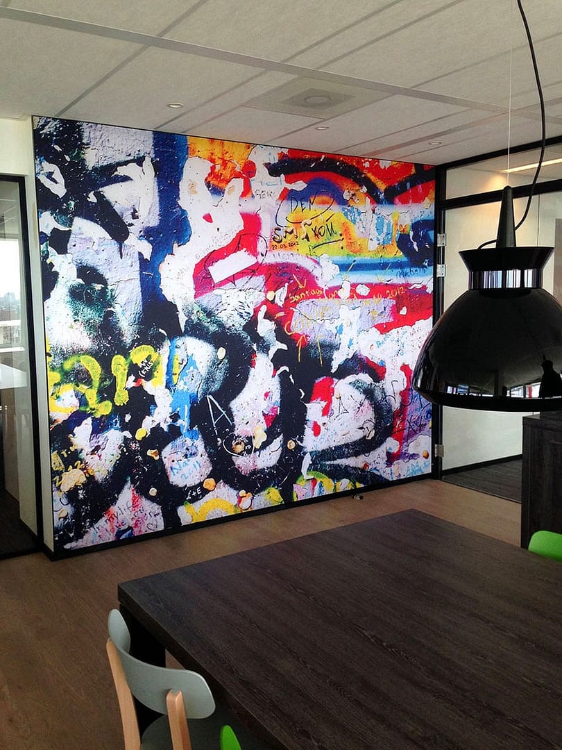 Textielwand met print | Kleeft